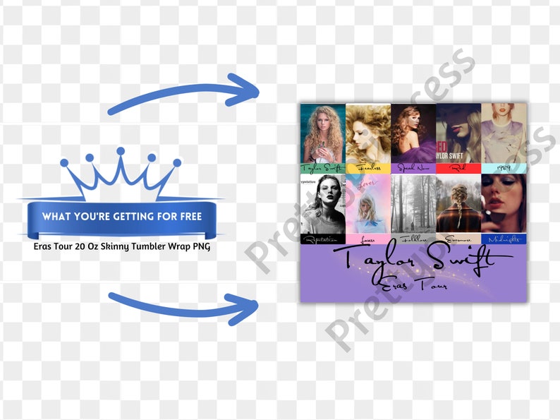 Taylor Swift Album Font Titles Png And Svg Bundle The Eras Albums
