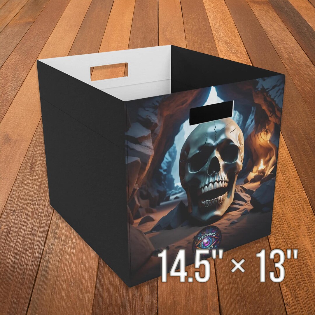 Crypt Keeper's Skull Storage Cube | Gothic Organizer Box - Etsy