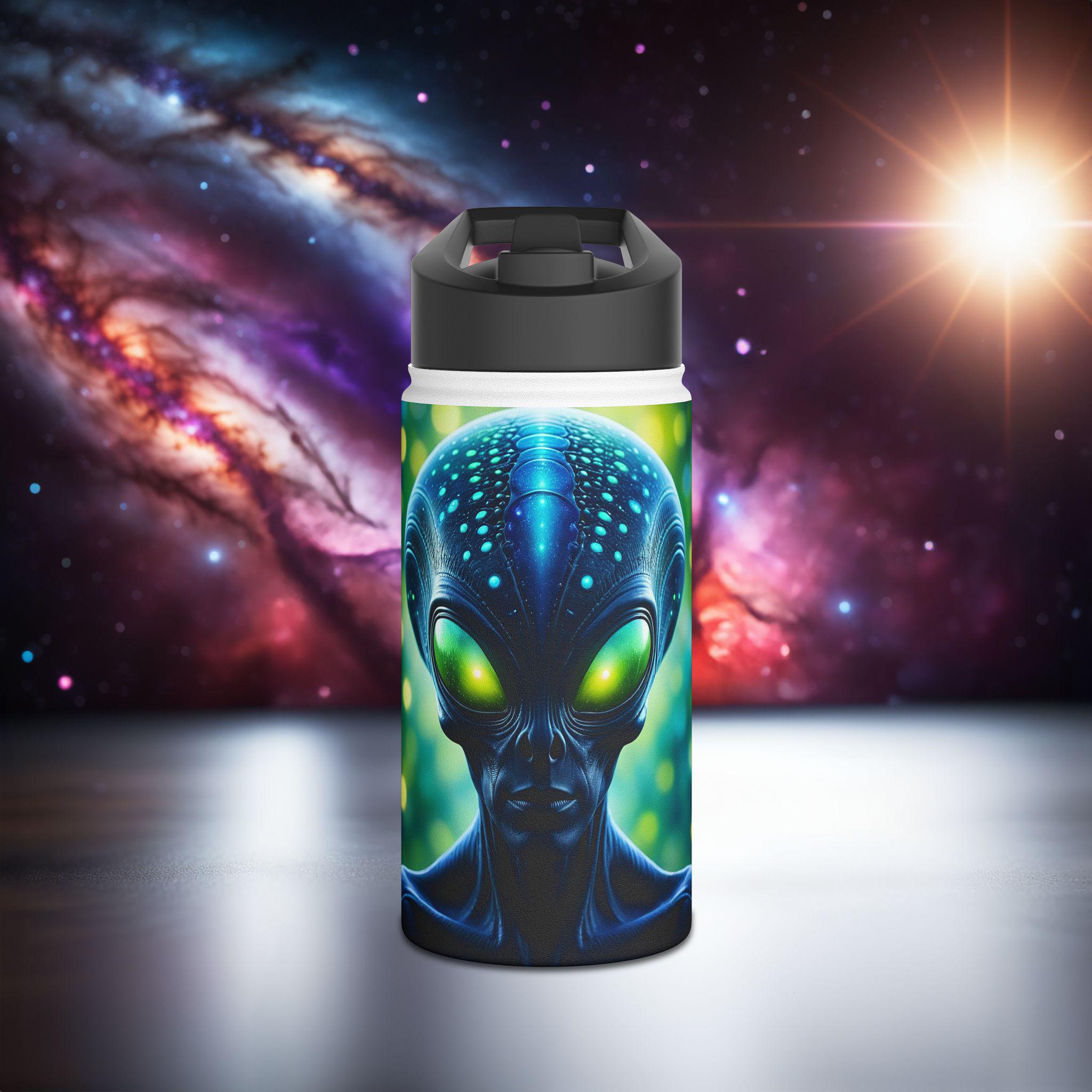 Alien Encounter Stainless Steel Water Bottle Extraterrestrial Design ...