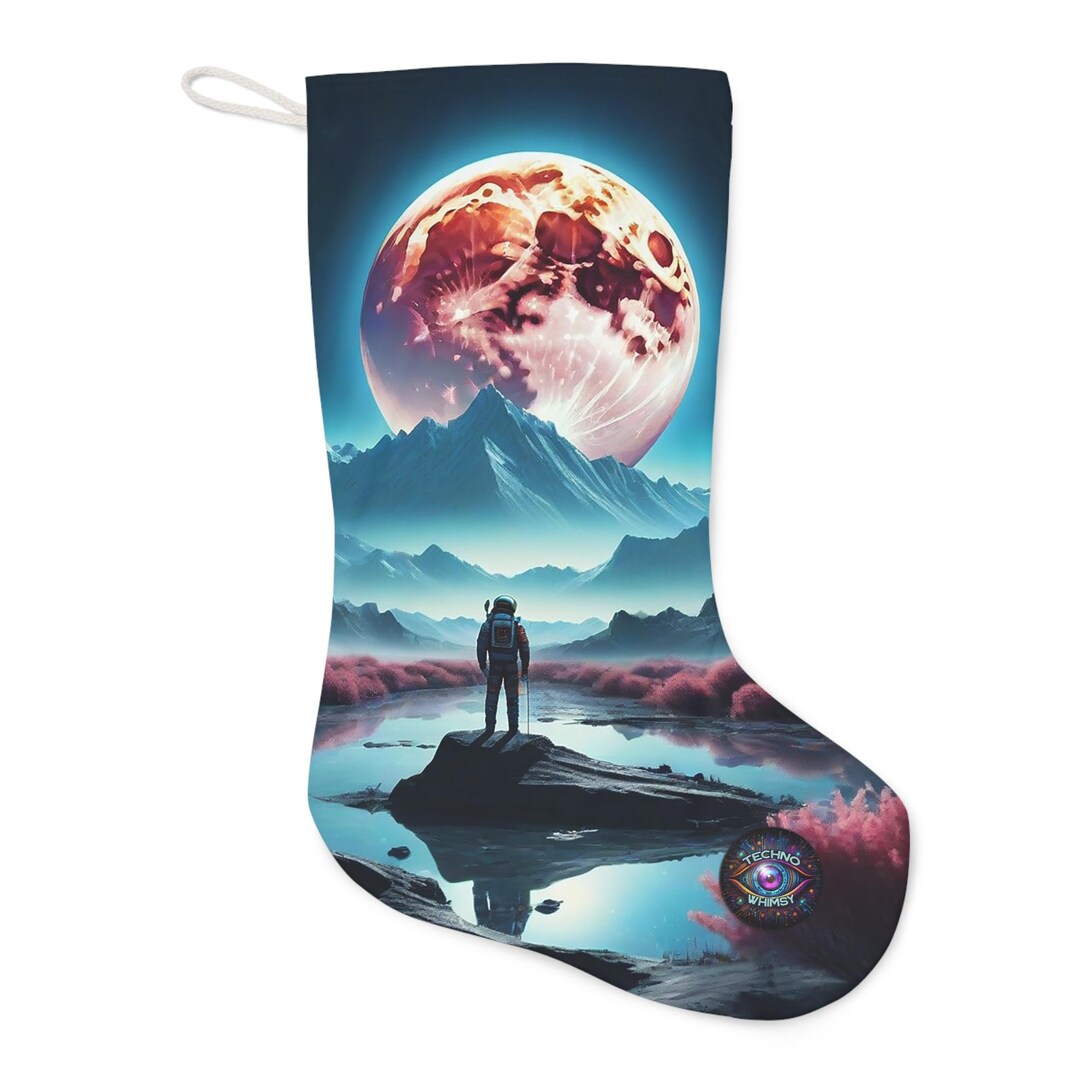 Santa Stocking Cosmic Explorer Christmas Stocking Sci-fi Space ...