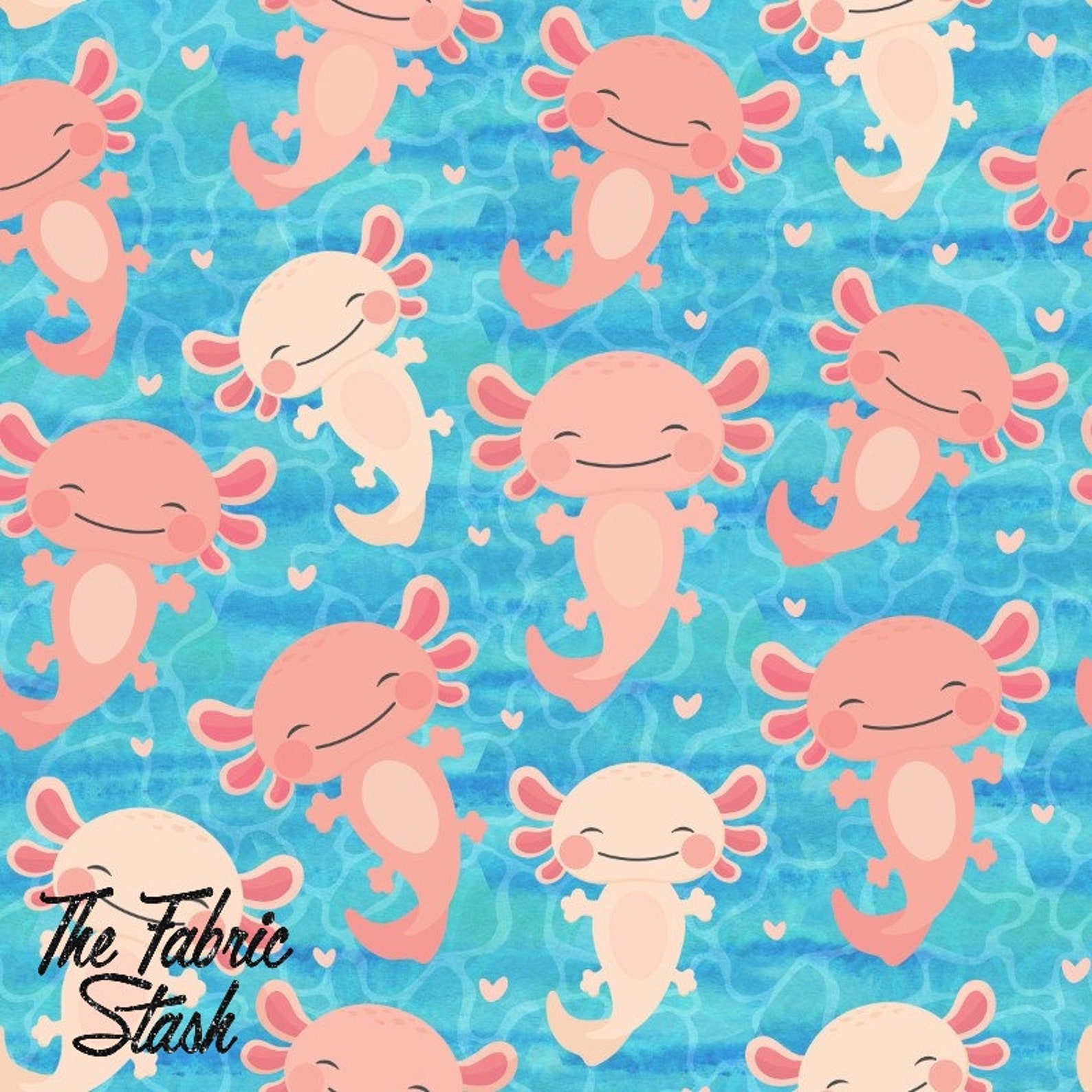 Axolotl Digital Seamless Pattern - Etsy