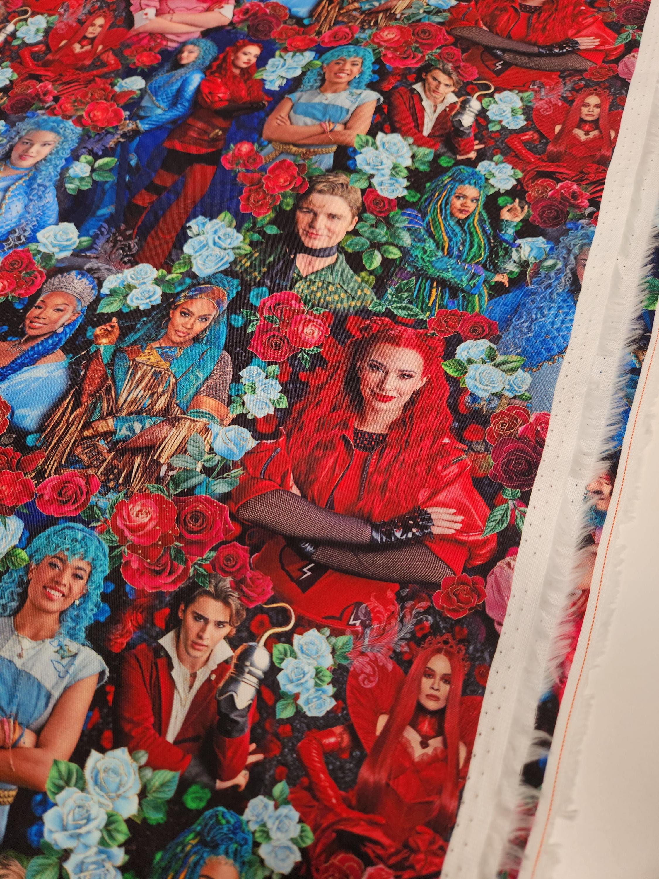 Rise of Red Descendants 4 Digital Seamless Pattern File PNG Clipart - Etsy