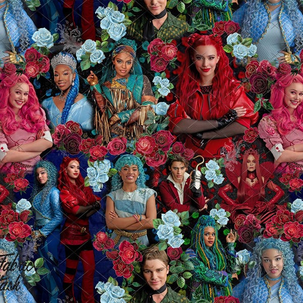 Descendants Rise of Red Coloring Pages - Etsy