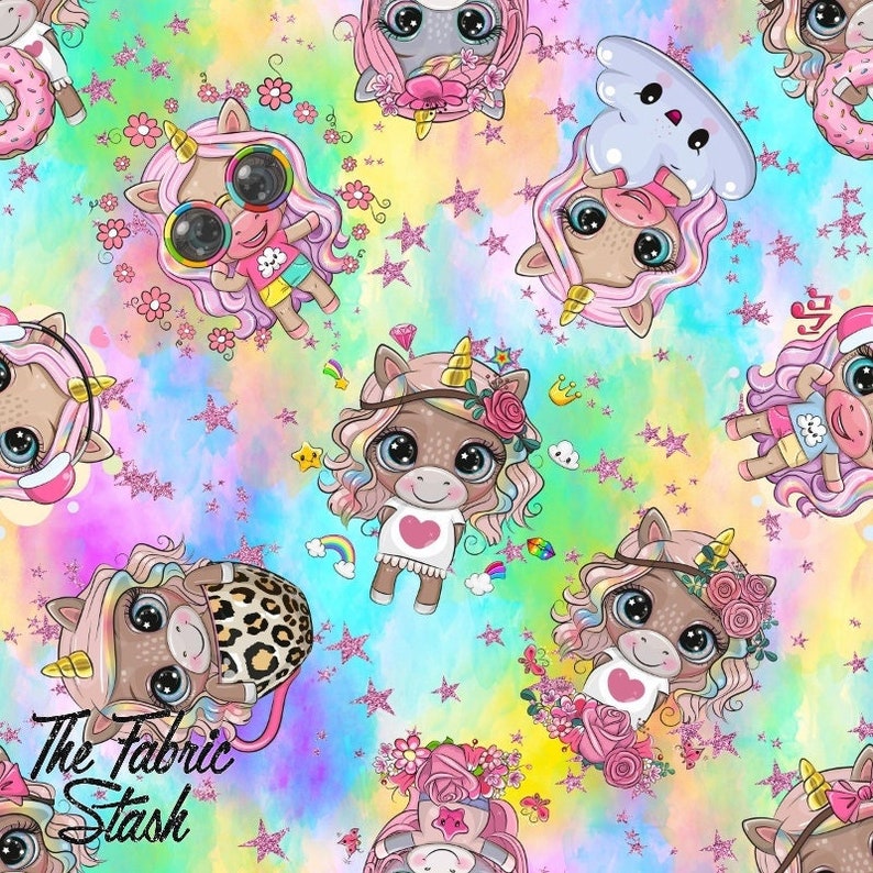 Unicorn Sweeties Digital Seamless Pattern - Etsy