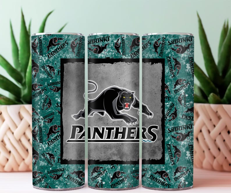 Penrith Panthers NRL 20oz Tumbler Sublimation Wrap Clipart Digital File ...