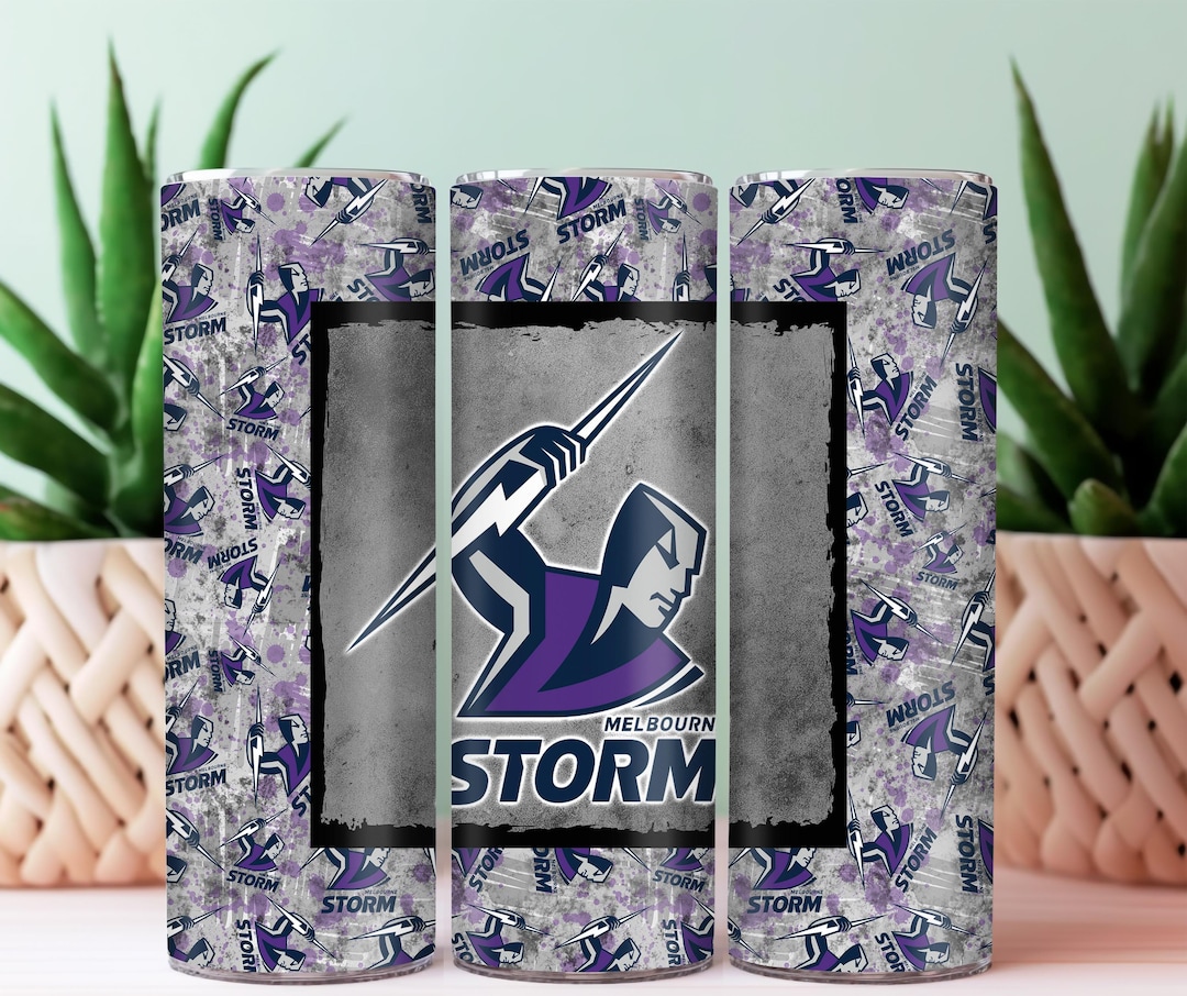 Melbourne Storm NRL 20oz Tumbler Sublimation Wrap Clipart Digital File ...