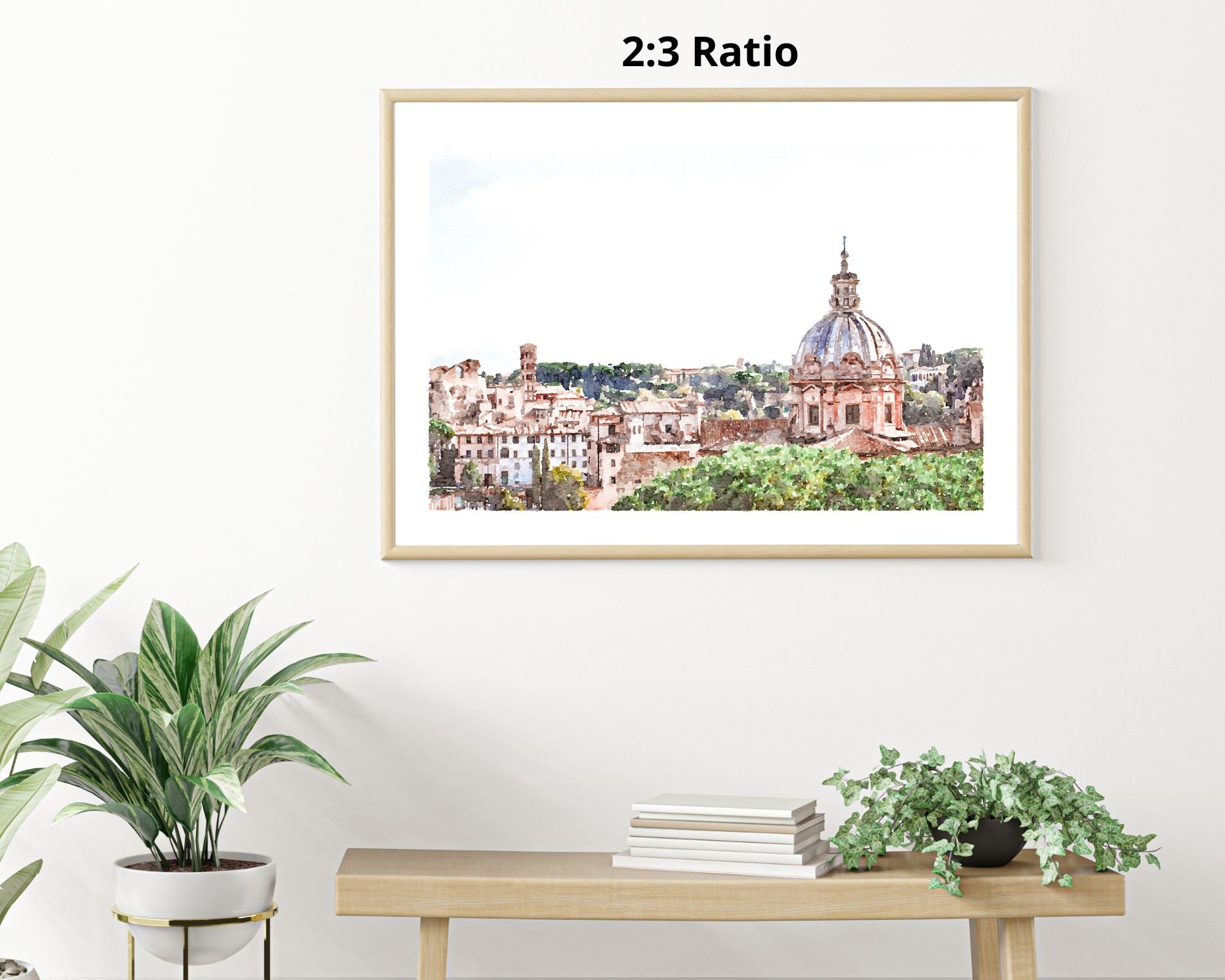 Rome Italy Watercolor Print, Europe Travel Art Print, Travel Gift ...
