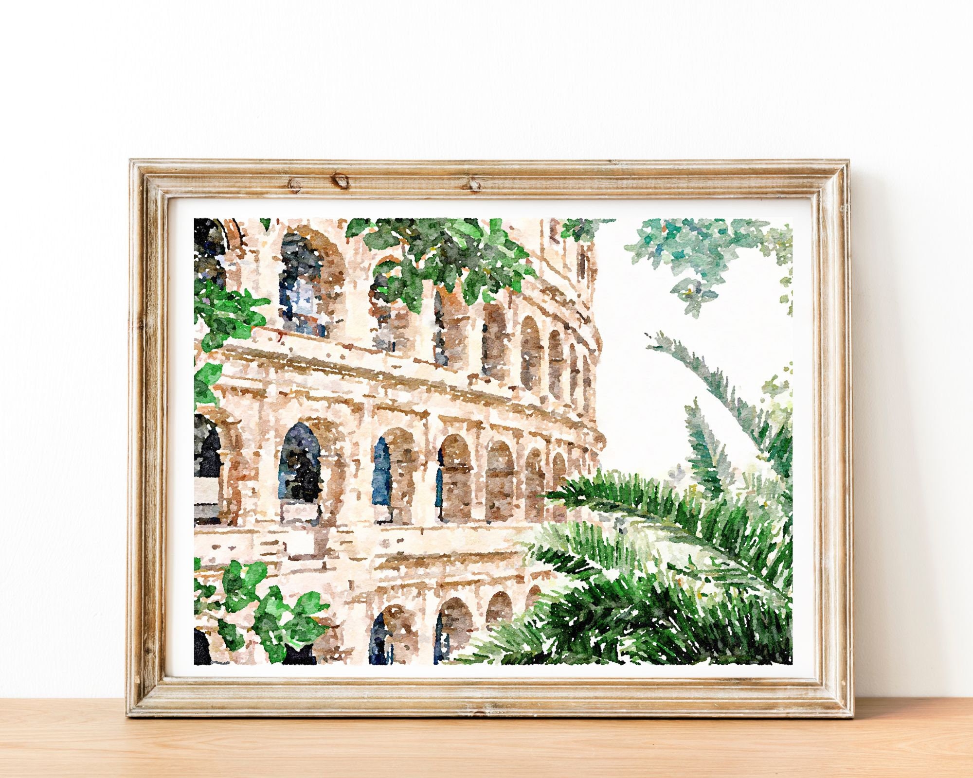 The Colosseum, Rome Italy, Watercolour Print, Rome Travel Gifts ...