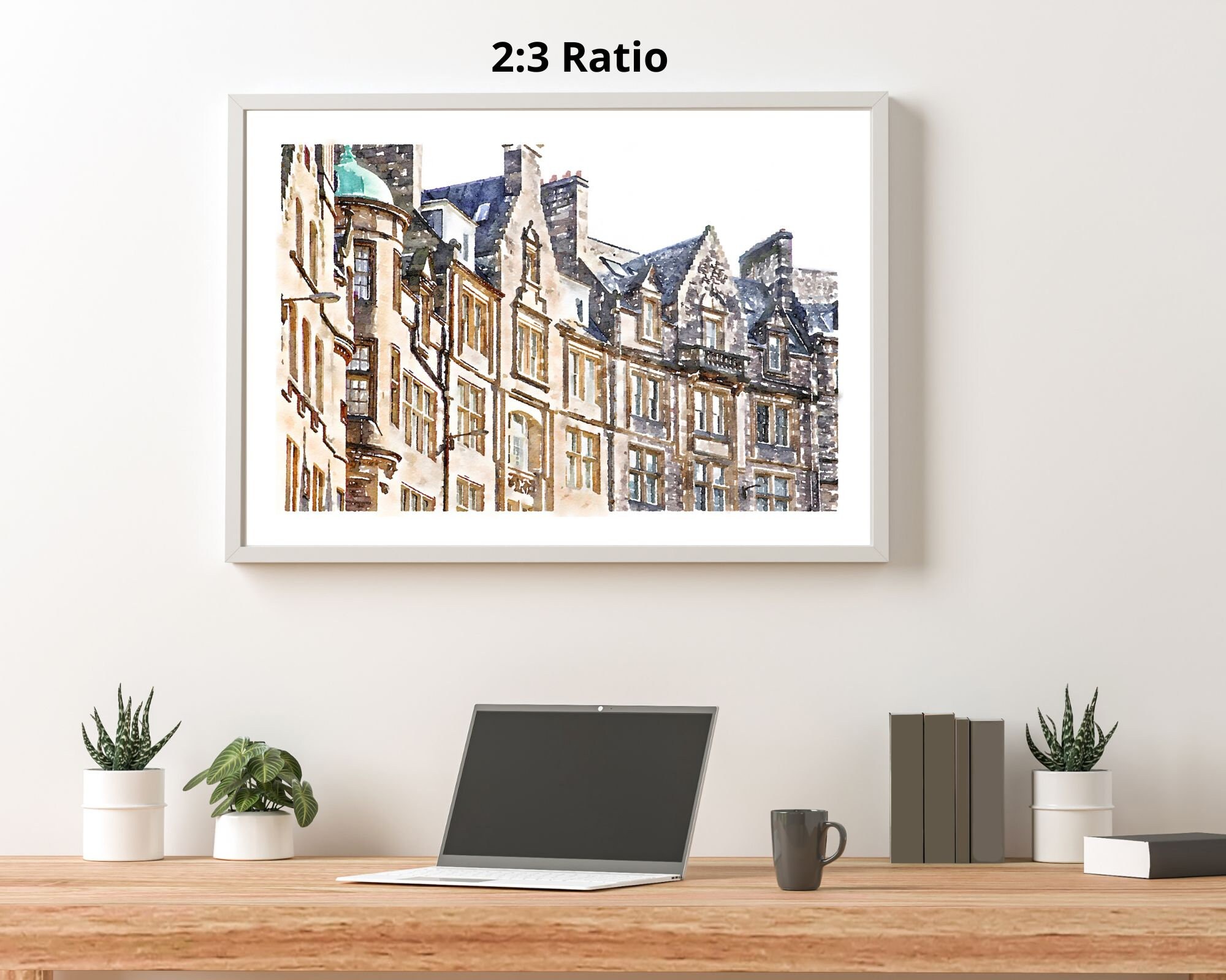 Edinburgh Scotland Watercolor Print, Europe Travel Poster, Edinburgh ...