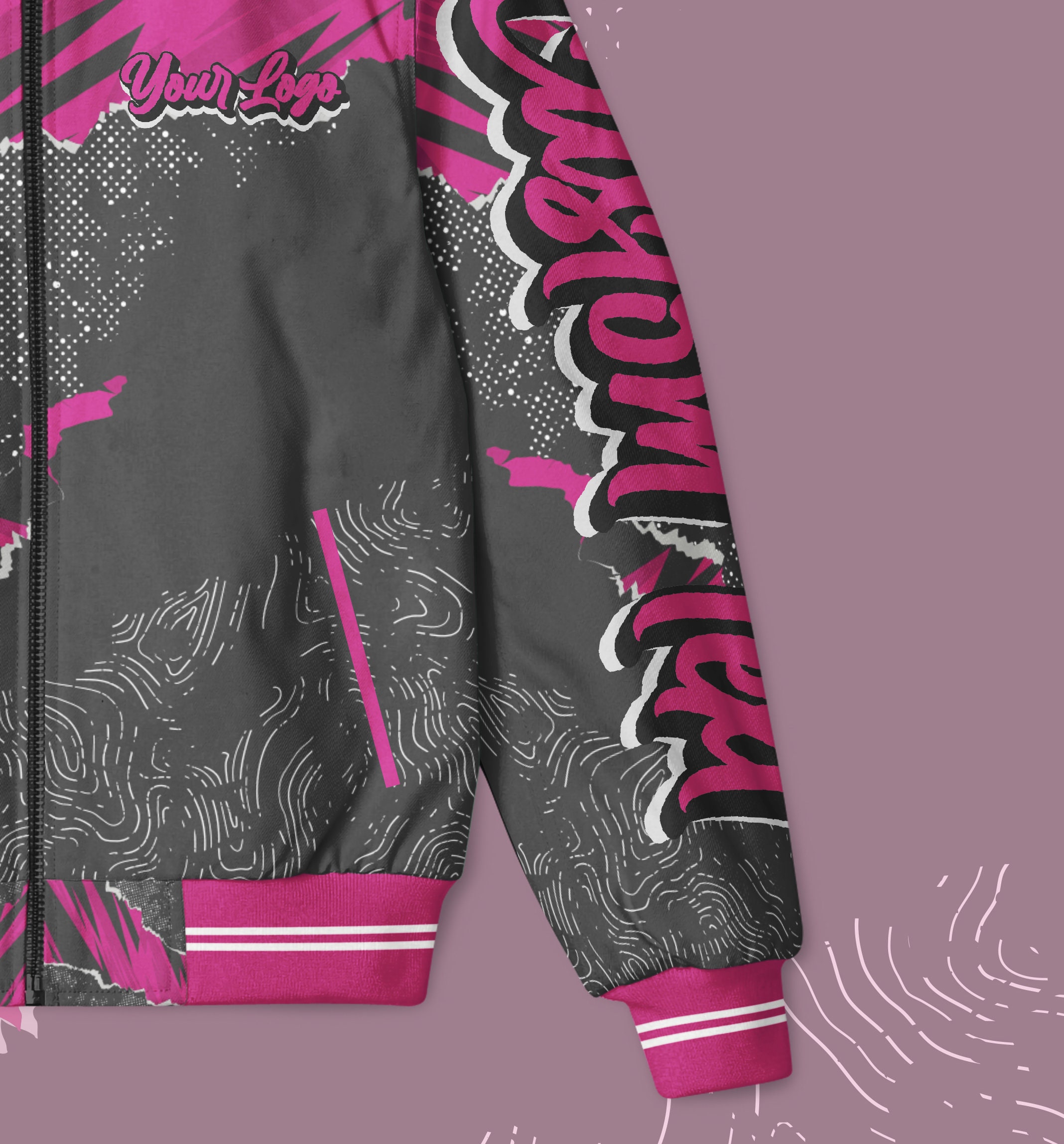 Personalized Custom Graphics Bomber Jacket | Personalized Jacket ...