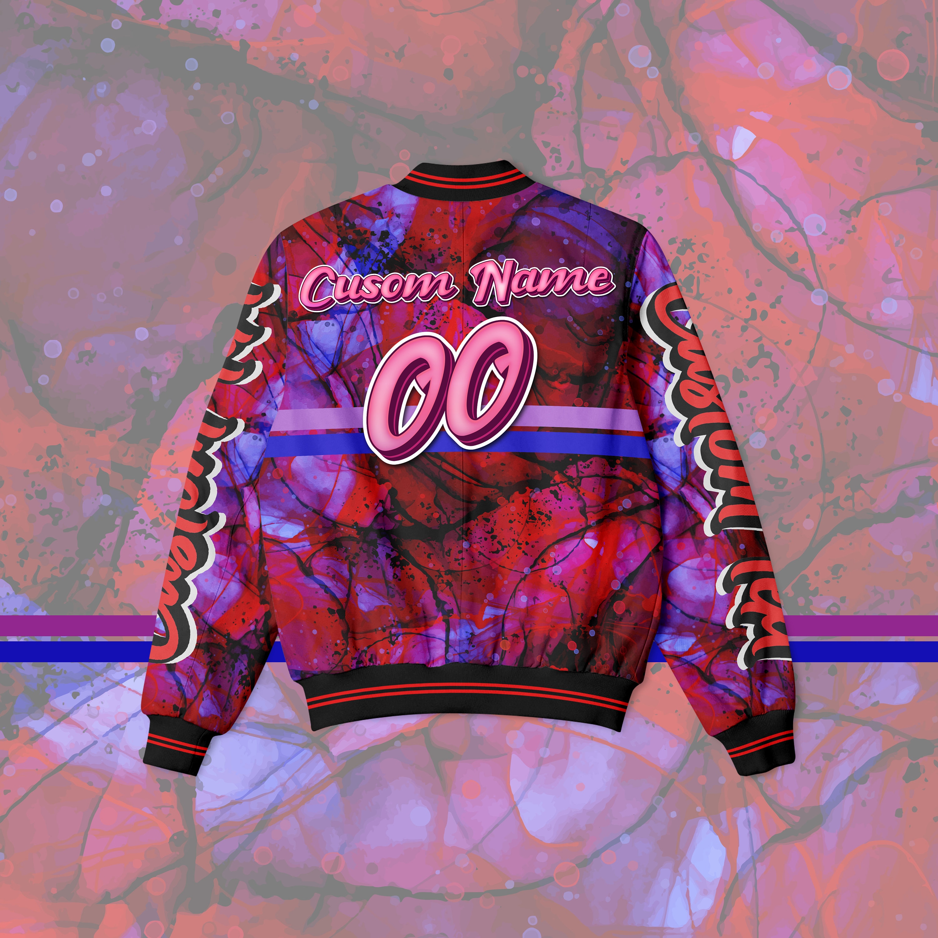 Fully Customised Bomber Jacket | Personalized Jacket | Custom Print ...