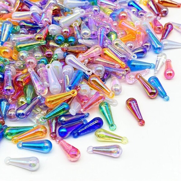 Acrylic Teardrop Beads - Etsy