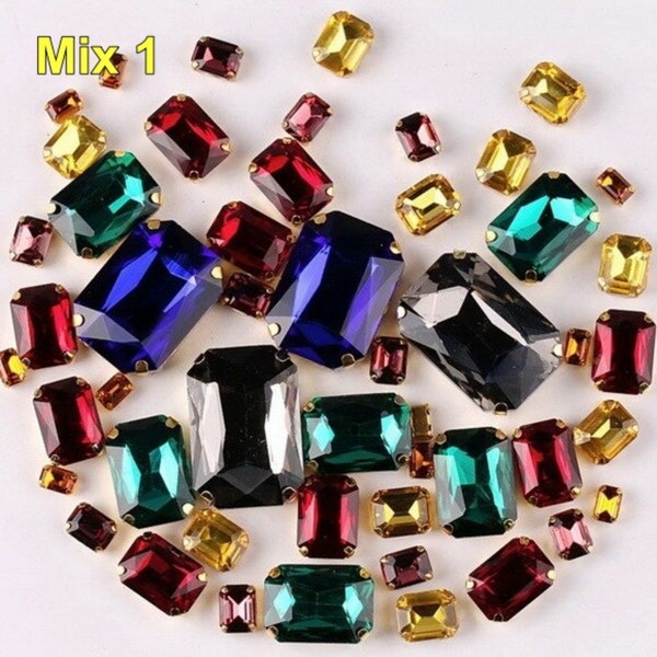 Rectangle Crystal - Etsy