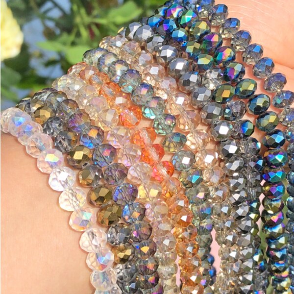 Crystal Rondelle - Etsy