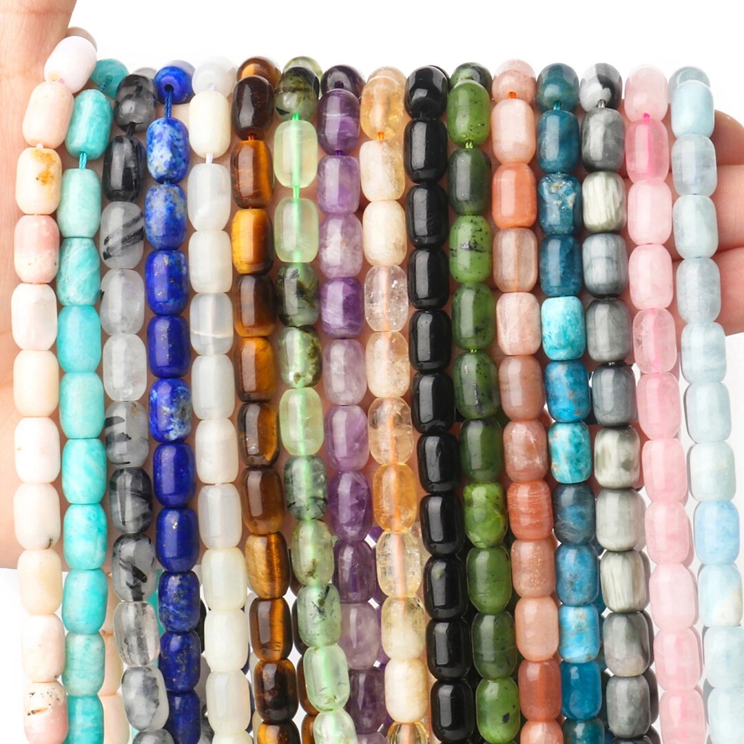 20pcs Tube Stone Beads for Jewelry Making Necklace Bracelet Earrings - Etsy
