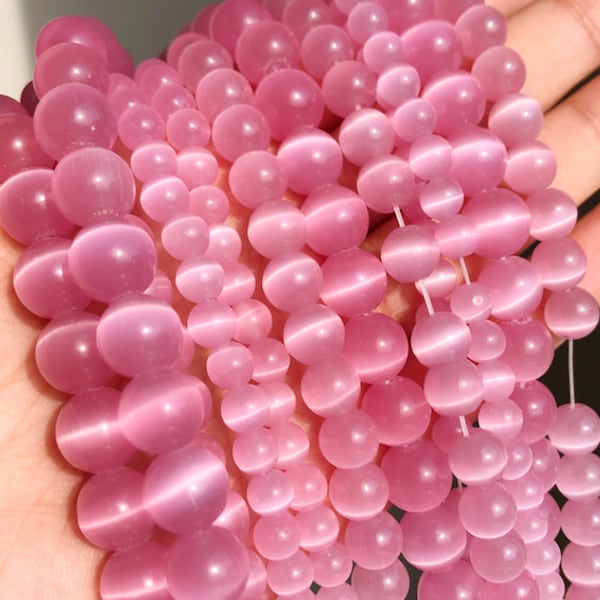 Pink Stone Beads - Etsy