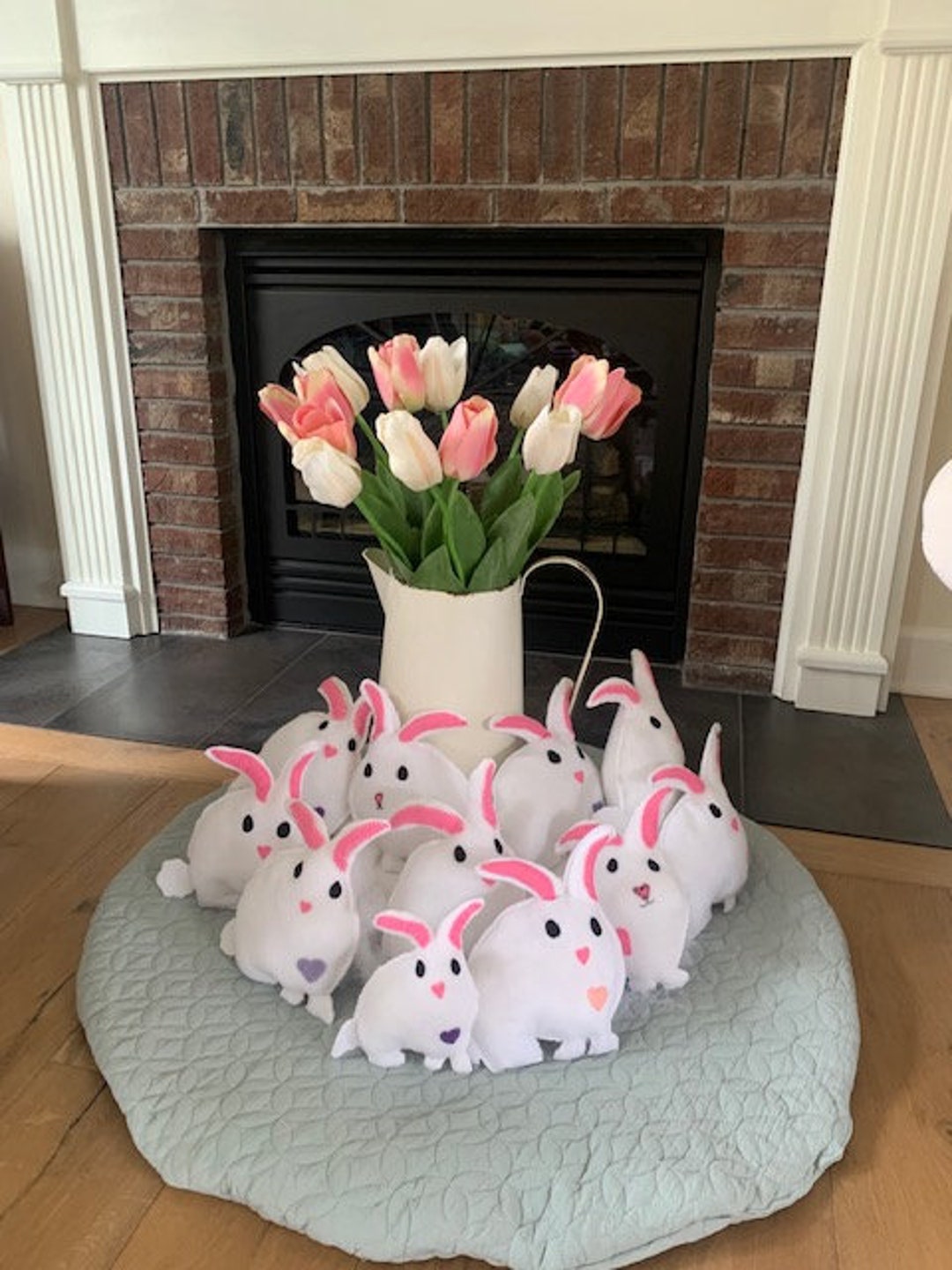 Softly Stuffed Fleece Bunny Rabbit, Brain Boosting Baby Toy. High ...