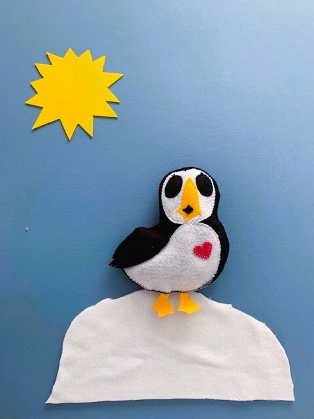 Baby Brain Buddy Pipa Puffin: High Contrast Softly Stuffed - Etsy