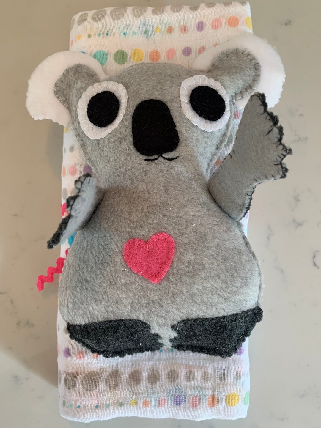 Baby Swaddle Blankie & Brain Bubby Animal Set. Features Kiki Koala a ...