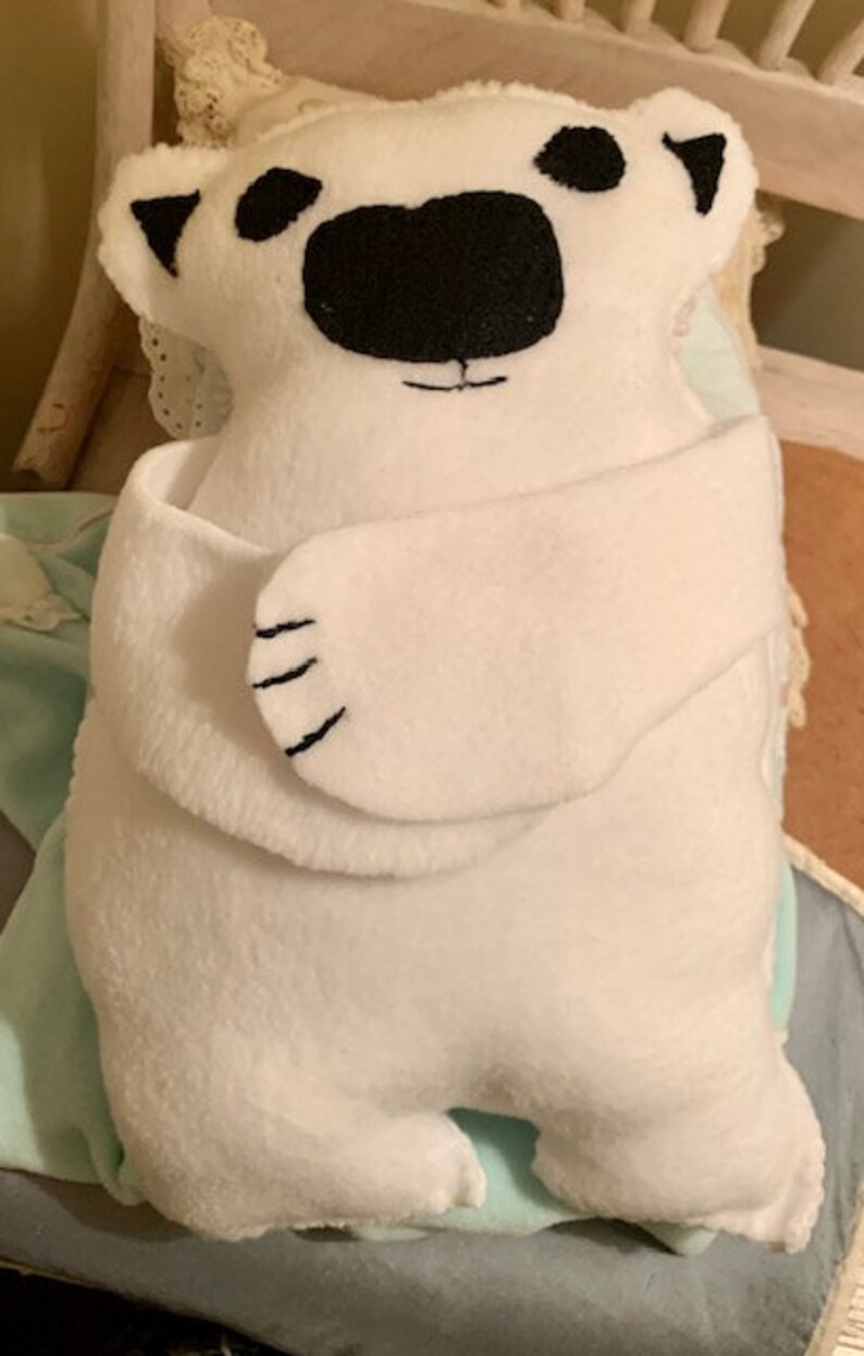 Baby Bubby High Contrast Brain Boosting Baby Toy. Pelly Polar Bear ...