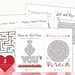 Valentine's Day Maze Collection, Valentine Maze Printable, Valentine's ...