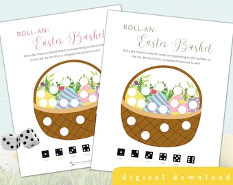 Easter Roll-and-respond Printable Dice Game Activity Page for Kids ...