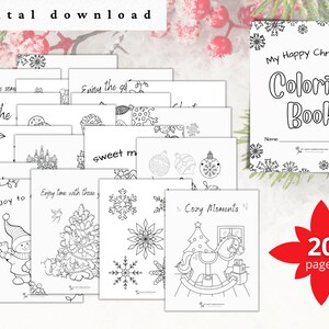 Christmas Coloring Pages for Kids, Christmas Printables, Printable ...