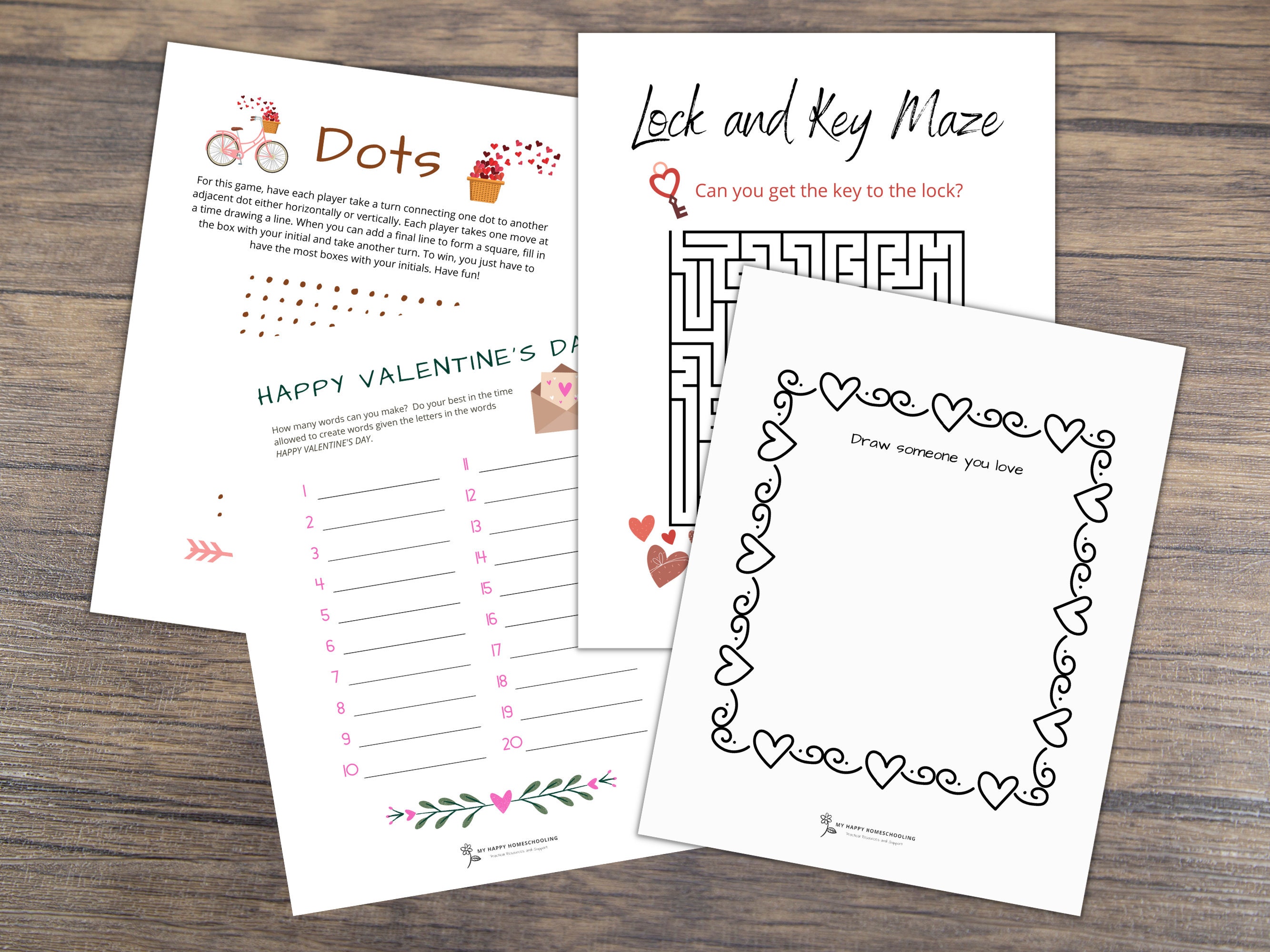 Valentine's Day Activity Pages, Valentine's Day Coloring Pages ...