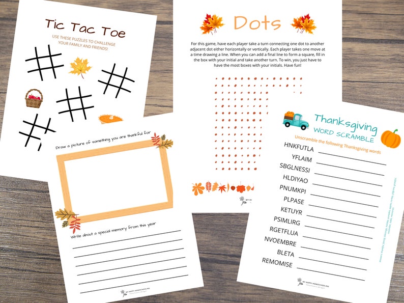 Thanksgiving Activity Book, Thanksgiving Printables, Printable ...