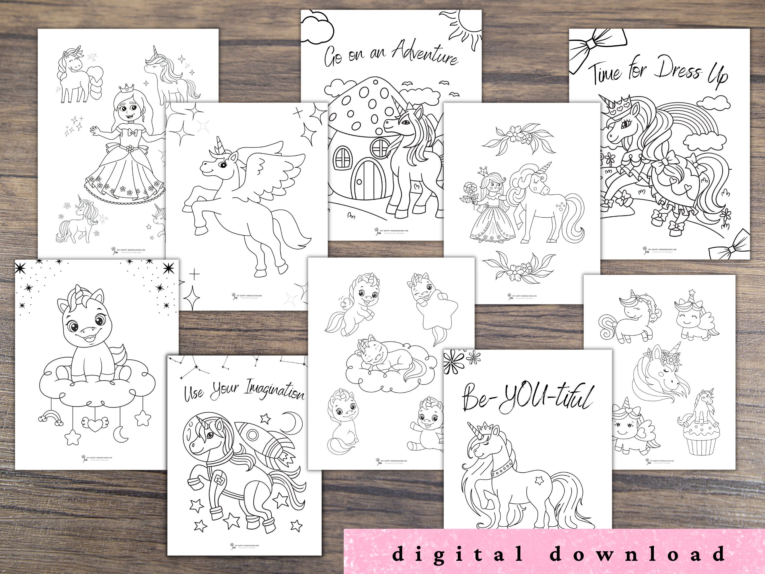 25 Unicorn Coloring Pages, Unicorn Printable Coloring Pages, Unicorn ...