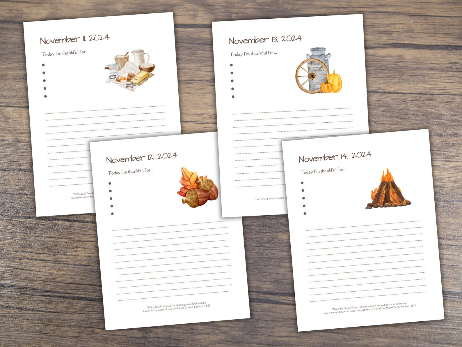 Gratitude Journal Printable for Kids, Thankfulness Journal, 30 Day ...