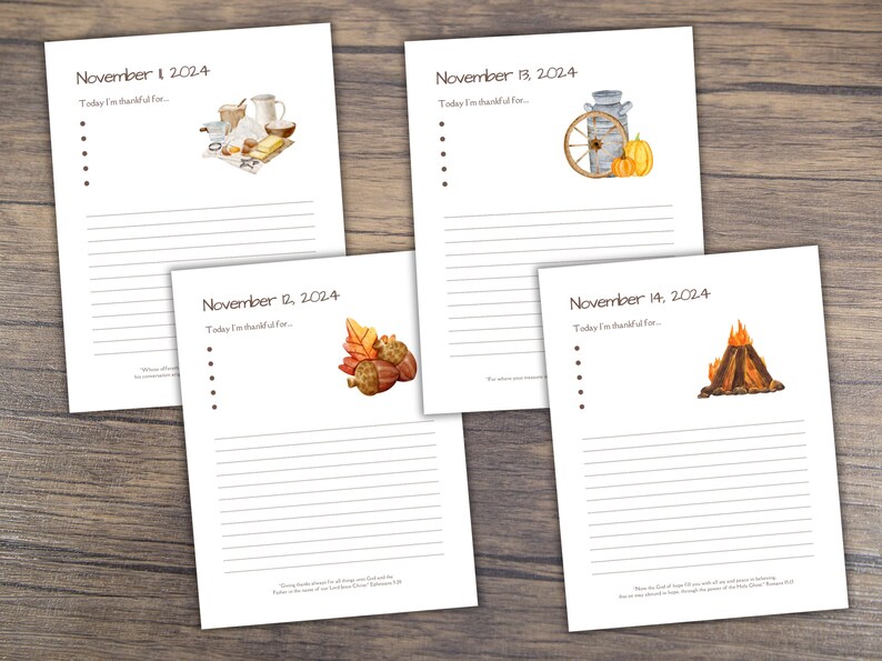 Gratitude Journal Printable for Kids, Thankfulness Journal, 30 Day ...