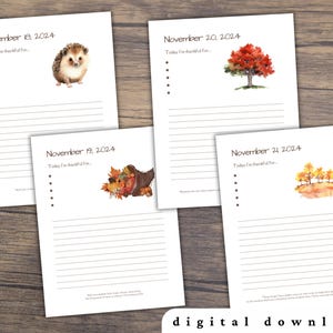 Gratitude Journal Printable for Kids, Thankfulness Journal, 30 Day ...