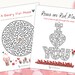 Valentine's Day Maze Collection, Valentine Maze Printable, Valentine's ...
