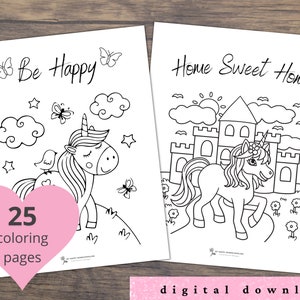 25 Unicorn Coloring Pages, Unicorn Printable Coloring Pages, Unicorn ...