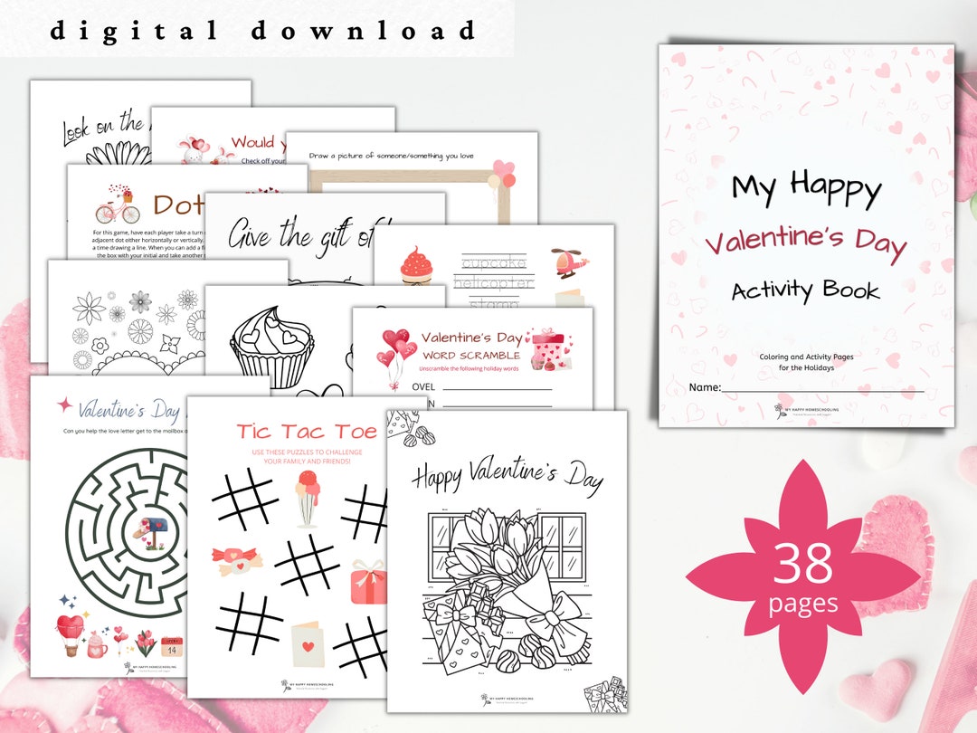 Valentine's Day Activity Pages, Valentine's Day Coloring Pages ...