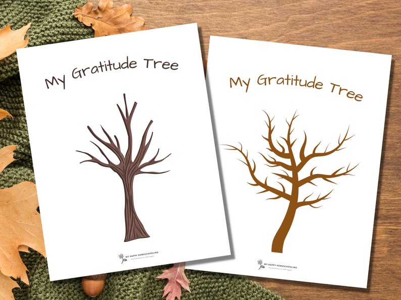Gratitude Tree Printable, Gratitude Activity, Thanksgiving Printable ...