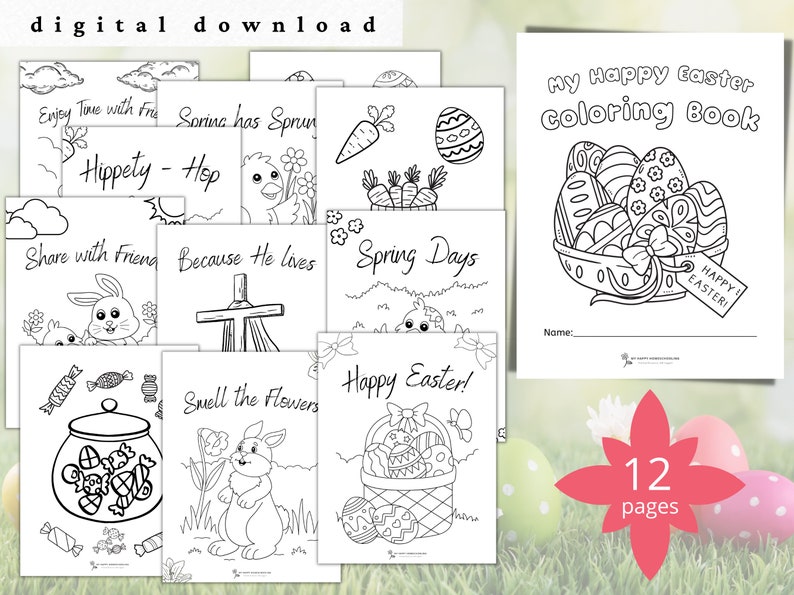 Easter Coloring Pages, Easter Printables, Printable Easter Coloring ...