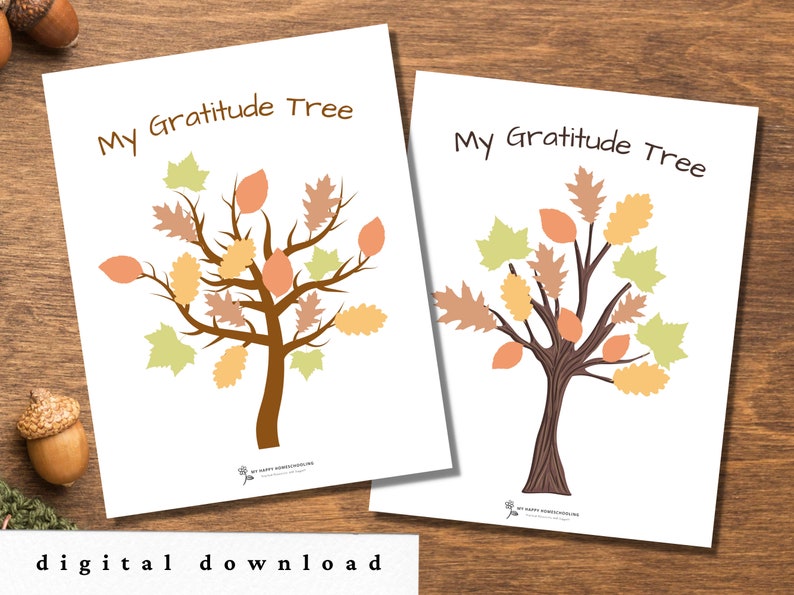 Gratitude Tree Printable, Gratitude Activity, Thanksgiving Printable ...