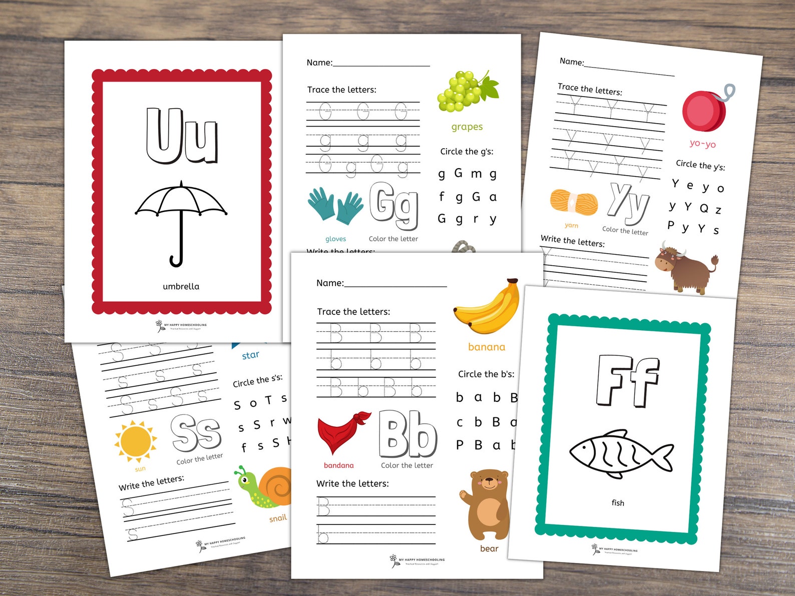 Alphabet Worksheets, Kindergarten Workbook, Preschool Workbook ...