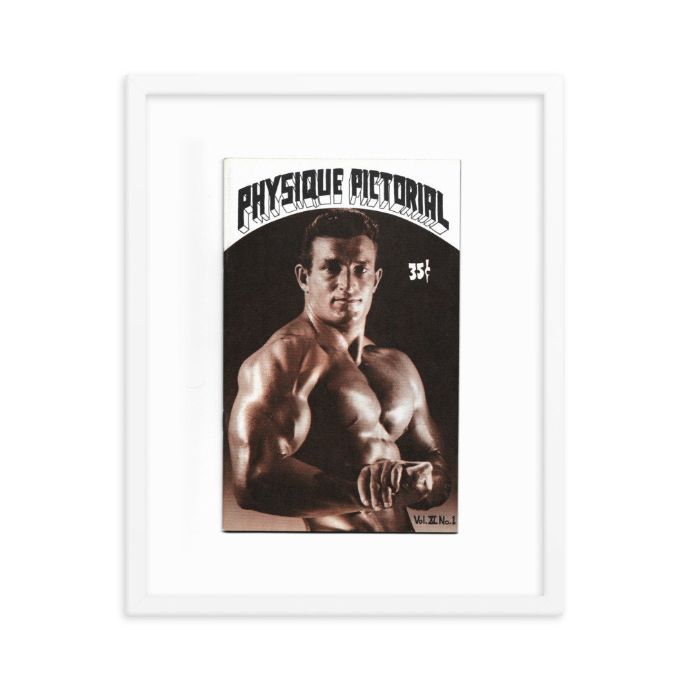 Amg's Physique Pictorial Vintage Framed Cover Print With Bob Mccune ...