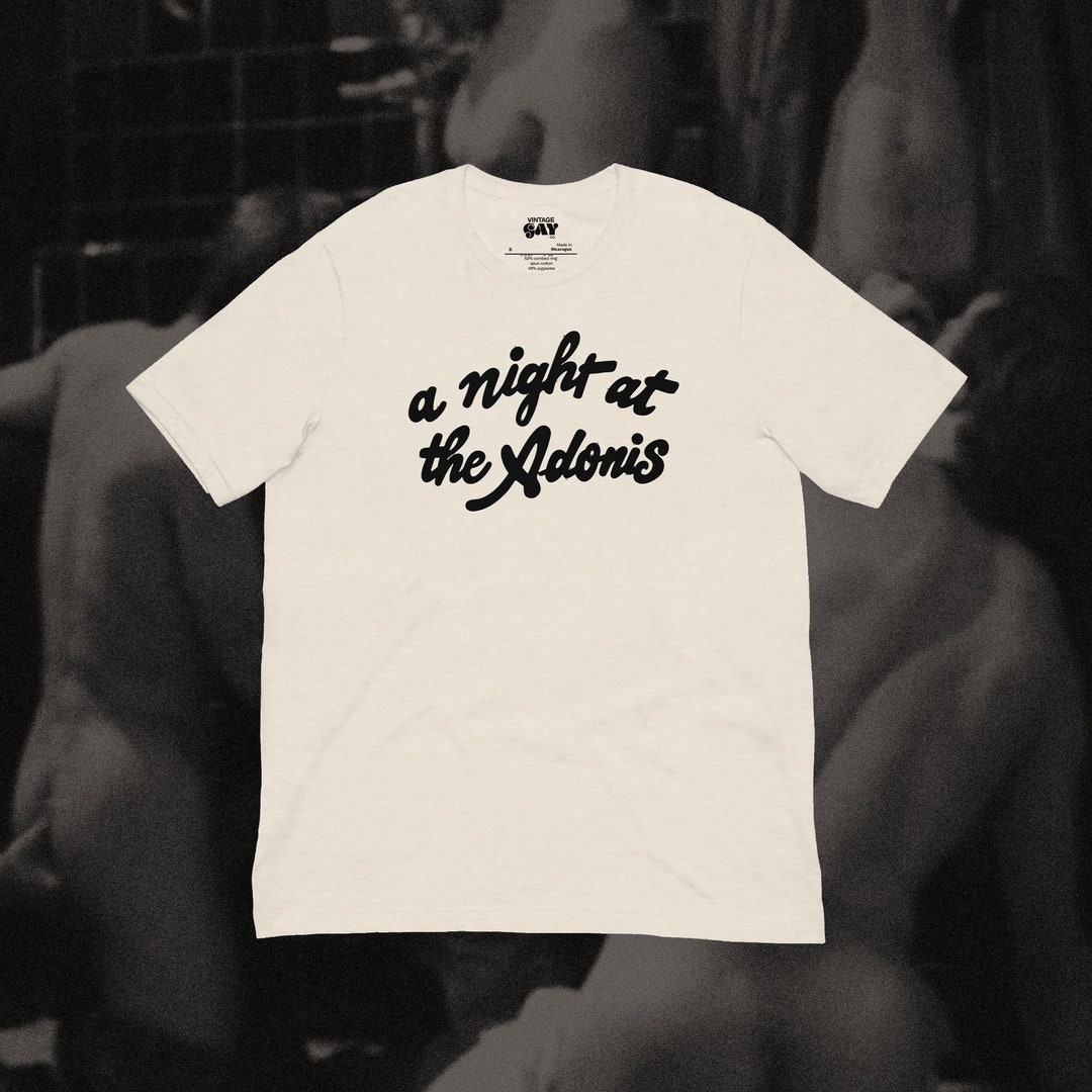 A Night at the Adonis Vintage 1970s Gay Graphic T-shirt - Etsy