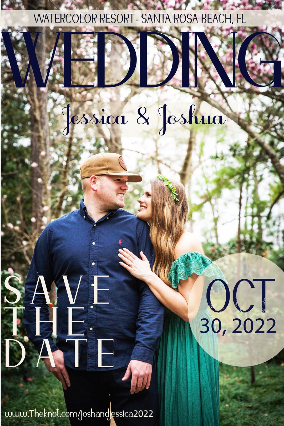 Wedding Magazine Save the Date - Etsy