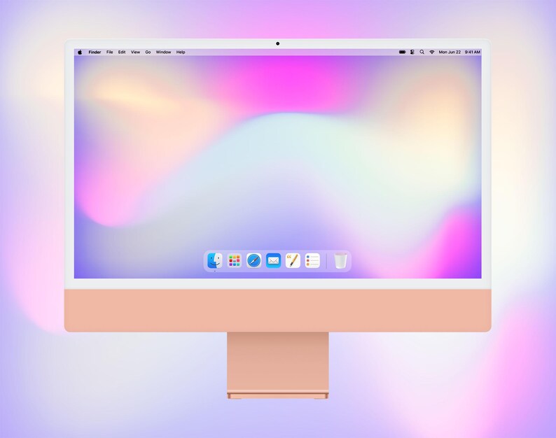 MacBook Aura Wallpapers, Bundle of 5 Gradient Wallpapers, Gradient ...