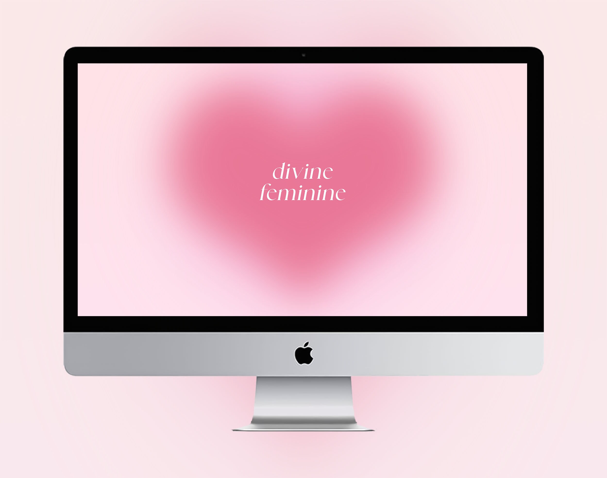 Feminine Wallpapers, Bundle of 5 Gradient Wallpapers, Heart Theme ...