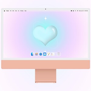 MacBook Crystal Hearts Wallpapers, Bundle of 5 Gradient Wallpapers ...
