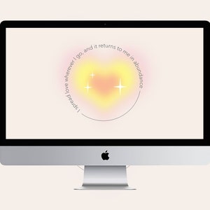 MacBook Aura Wallpapers, Bundle of 5 Gradient Wallpapers, Affirmations ...