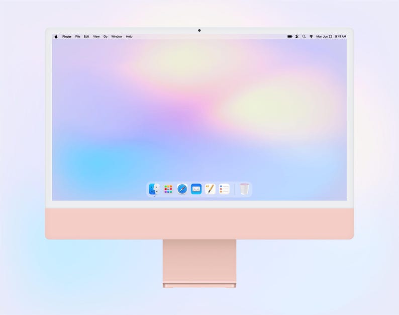 MacBook Aura Wallpapers, Bundle of 5 Gradient Wallpapers, Gradient ...