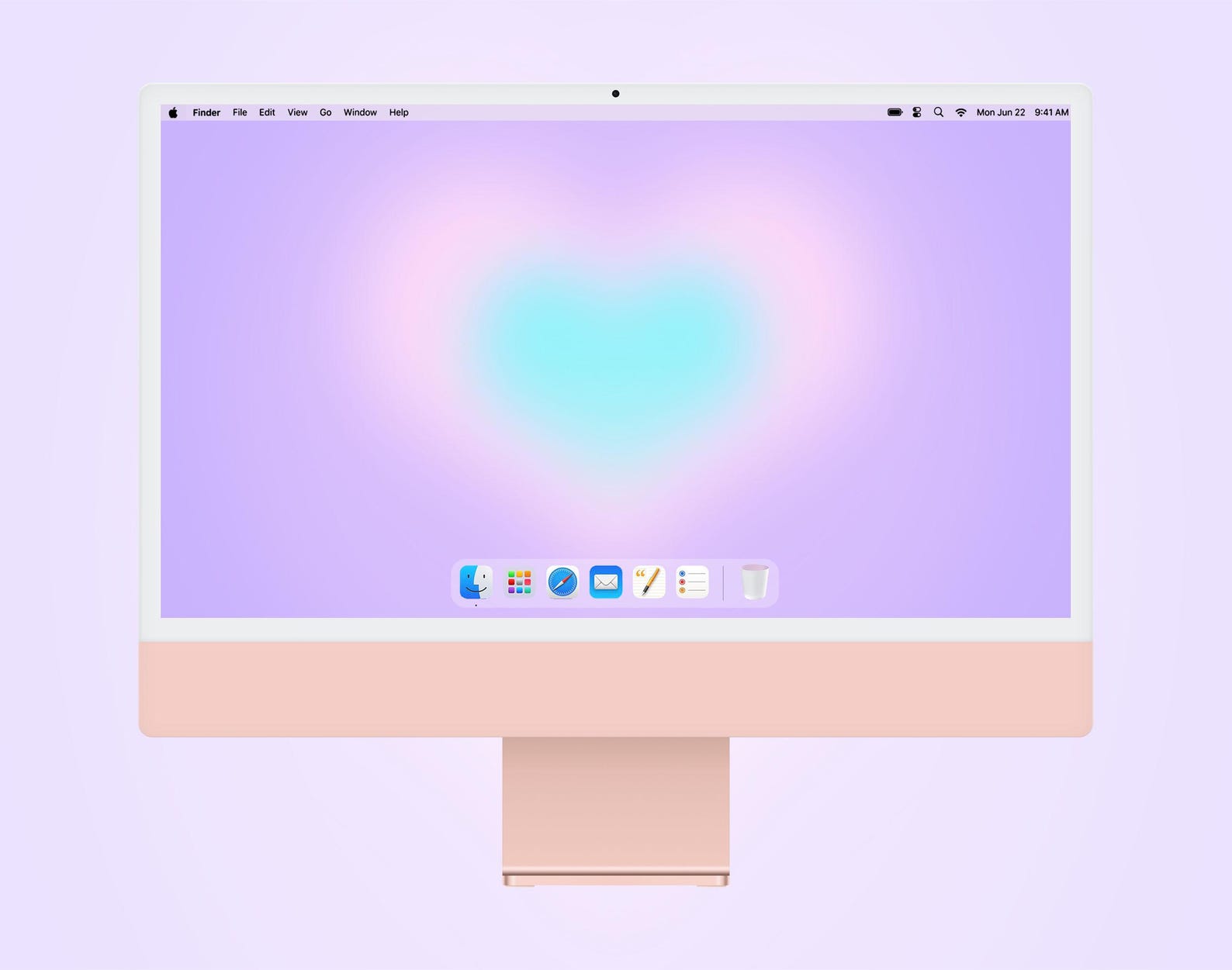 MacBook Aura Wallpapers, Bundle of 5 Hearts Wallpapers, Gradient Cute ...
