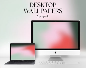 MacBook Gradient Wallpapers, Bundle of 5 Gradient Wallpapers, Gradient ...